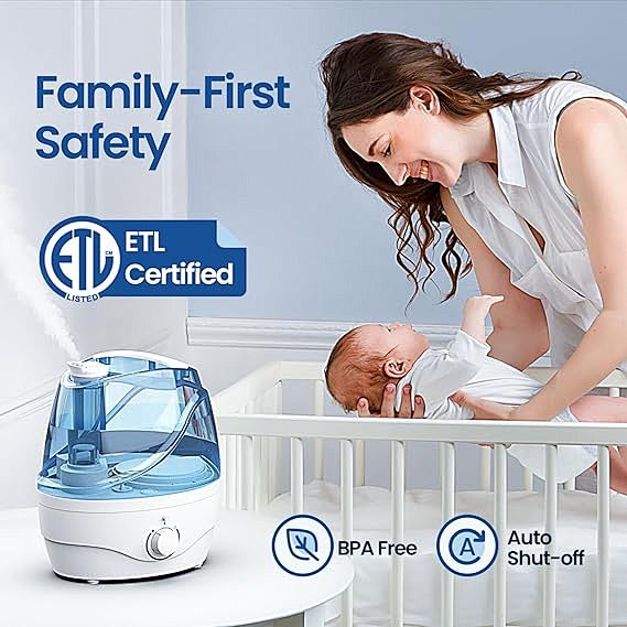 Amazon.com: Cegsin Humidifiers for Bedroom (2.2L Water Tank), Cool Mist ...