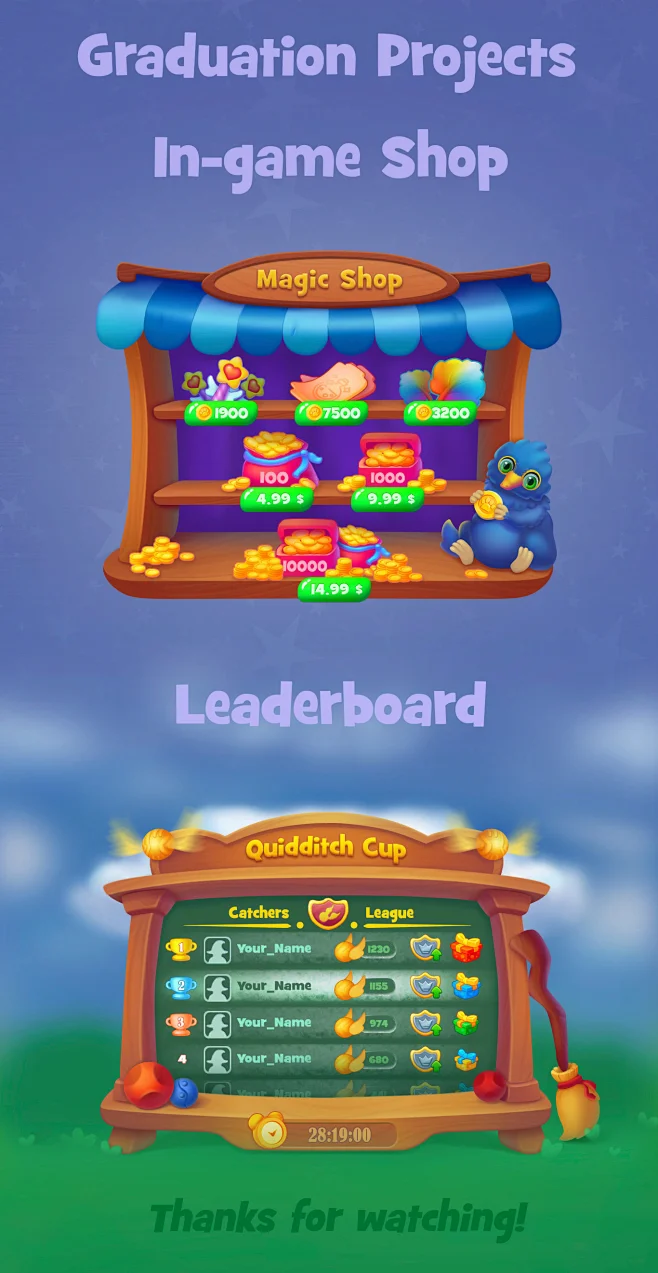 art artwork Character design digital illustration Magic Mobile app UI ...