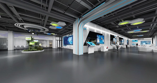 Behance 上的 Technology exhibition hall-花瓣网