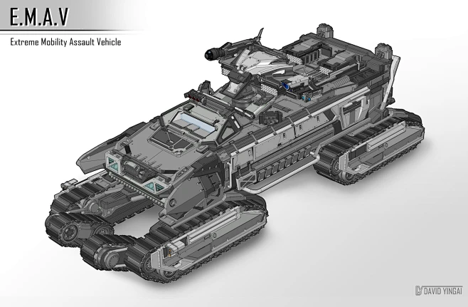 E.M.A.V - Infographic , David Yingai : Extreme Mobility Assault Vehicle ...
