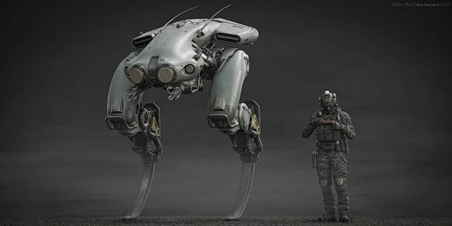 Stalker Mech-花瓣网