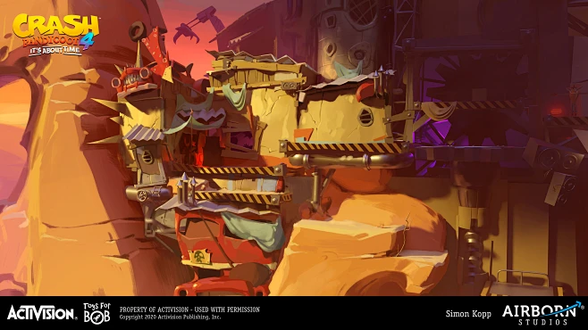 {游戏系列} 美国 Crash 4（场景，角色，UI）-花瓣网