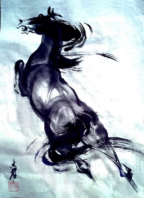 马 国画36