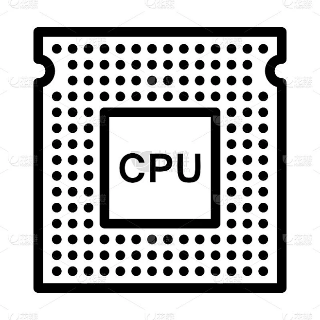 CPU图标素材-花瓣网