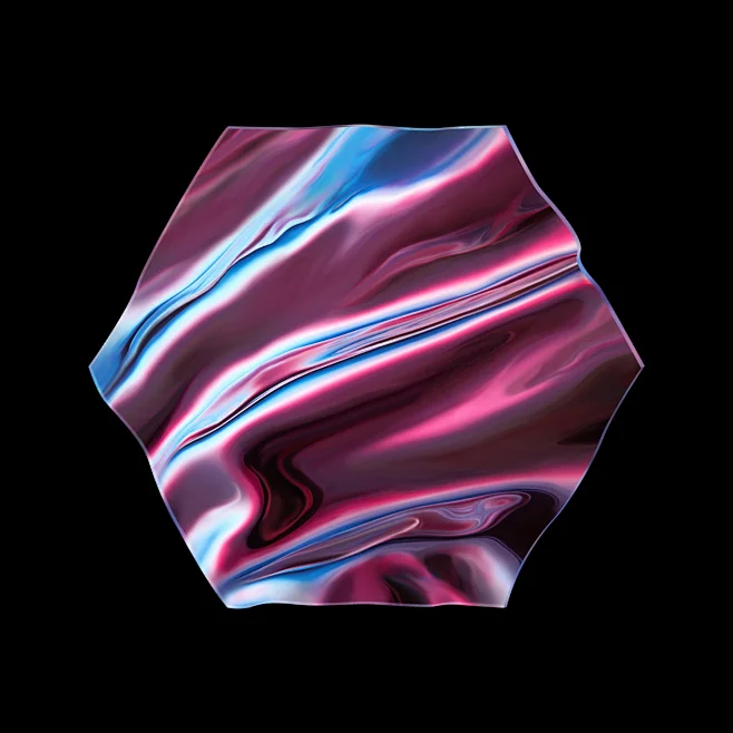 Art photography of a rippling shape shot by London based still life photographer Josh Caudwell ...