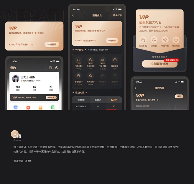 猎聘 | VIP会员改版2.0复盘-APP-UICN用户体验设计平台-花瓣网