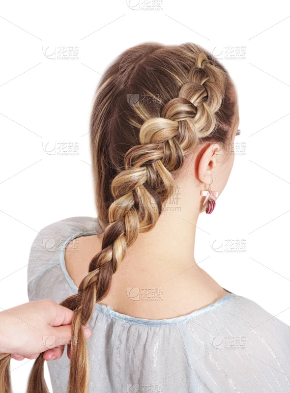 发辫,麻花辫,法国,垂直画幅,美,四肢,美人,仅成年人,头发,青年人素材-花瓣网