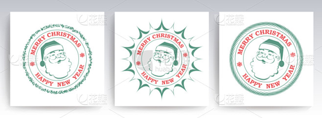 圆形,圣诞老人,人的头部,橡皮章,圣诞帽,霜,雪,节日,欢乐