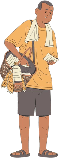 Fully Outlined and Detailed Balut Vendor-花瓣网