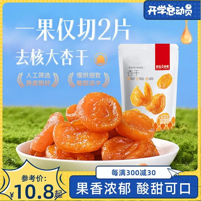 薛记炒货红杏干88g/袋杏肉杏脯蜜饯果干酸甜杏子零食水果果干袋装-tmall.com天猫-花瓣网
