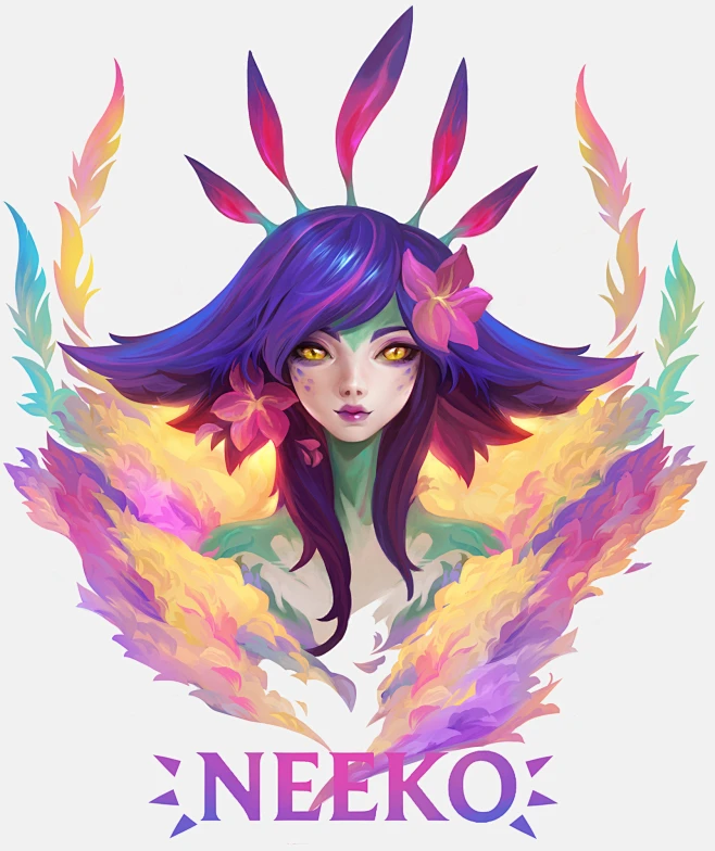 Neeko Fanart, Steve Zheng : Fanart of Neeko! Hope you can like it!-花瓣网