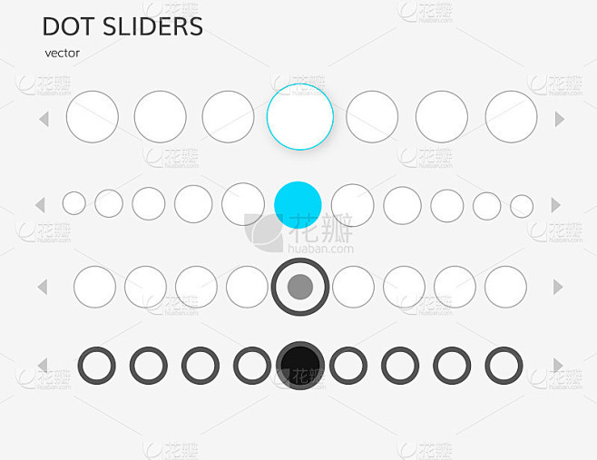 Dot sliders set