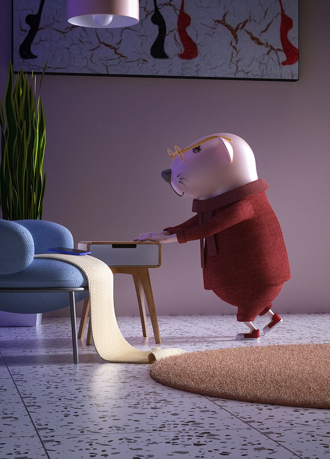 C4D卡通/产品建模渲染_一凡设计_【68Design】-花瓣网