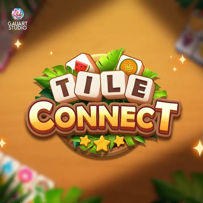 Tile Connect - Game Logo Design-花瓣网