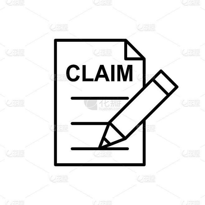 Claim icon, vector illustration