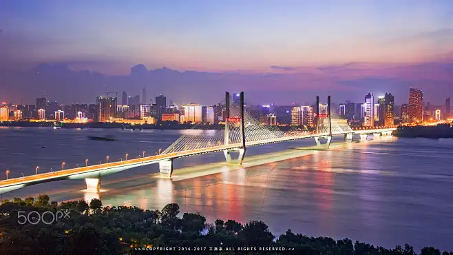 武汉长江二桥-花瓣网