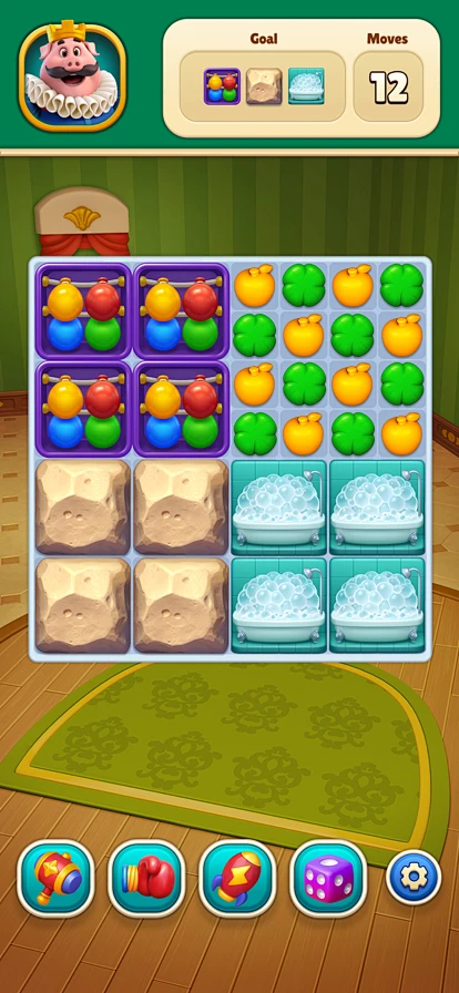 【Piggy Kingdom - Match 3 Games】-App Store下载分析-点点数据-花瓣网