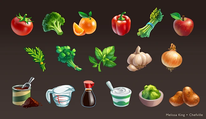 Chefville - Social Game : A cooking game made by Zynga. I designed dish ...