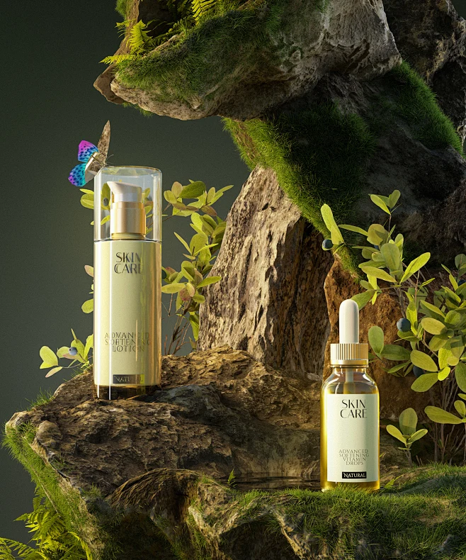 3D 3D nature 3D Rendering beauty Beauty Products CGI cosmetics product ...