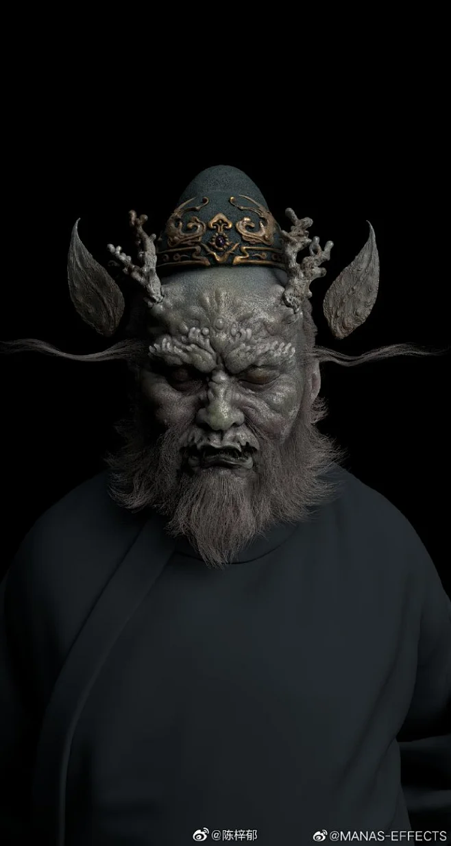 我和末那众合@MANAS-EFFECTS 合作的《罗刹海市》之特化角色鹤机，终于和大家见面啦！ 我小时候喜欢看西游记，常常被银幕上这种亦人亦兽 ...