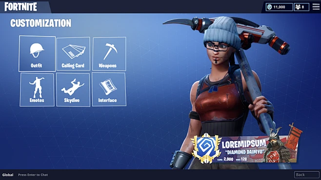 Fortnite - UI/UX Visual Design : Visual Design (UI Art, Design and ...