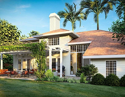 SIMPLE HOUSE PROJECT 3D DESIGN/RENDER-花瓣网