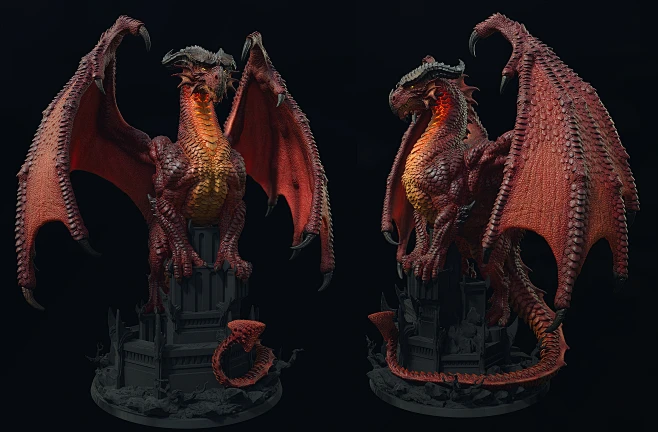 Red dragon d&d-花瓣网