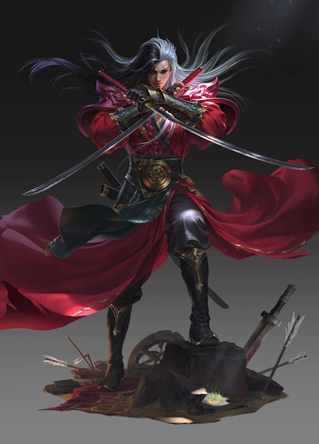 中国风男性角色原画中国风写实角色原画来自cgbook.cn (179)-花瓣网