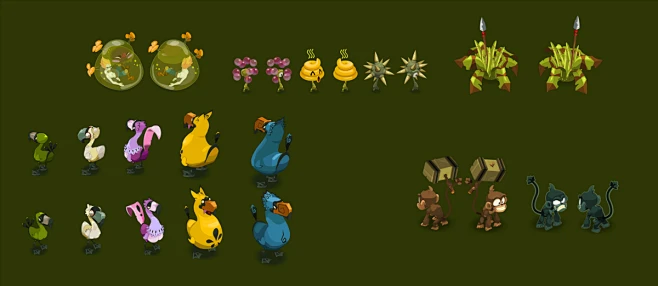 [DOFUS]CHARACTER DESIGN SPRITES-花瓣网