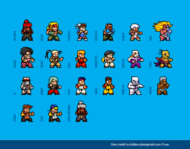 Street Fighter 3 Sprites by ~dollarcube on deviantART(6CFEB)