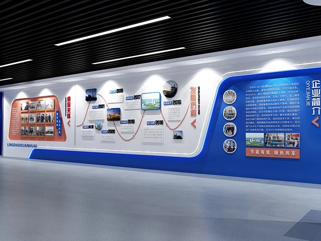 现代企业展厅3d模型-花瓣网