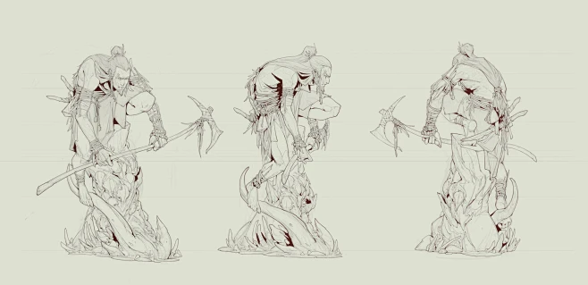 timofey-stepanov-warriorsketch2-花瓣网
