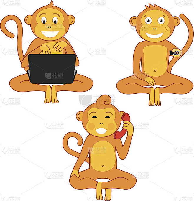 橙色的猴子