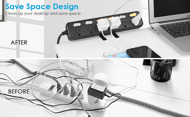 power strip desk mount