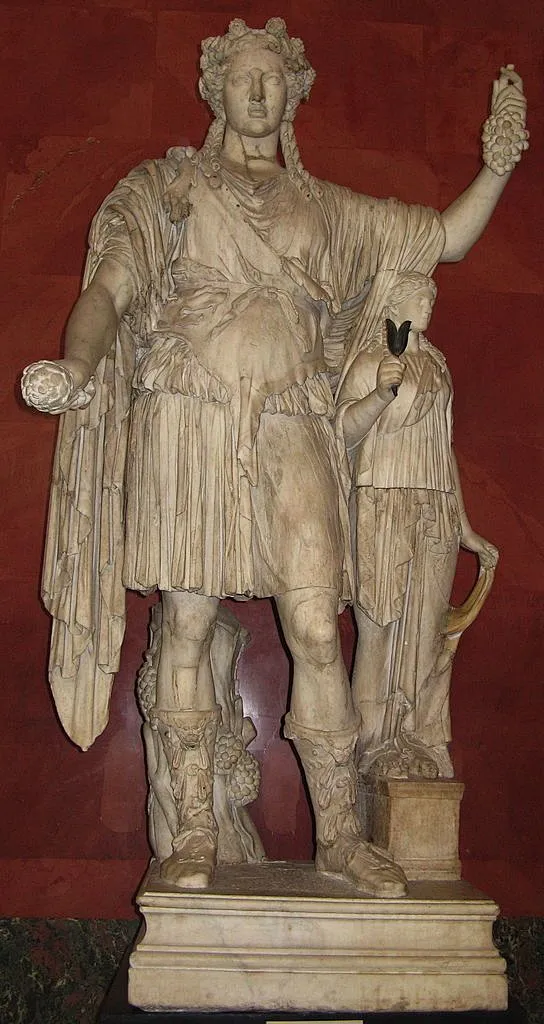 Bacchus (Dionysus) and Cora (Persephone, Proserpina), Roman statue ...