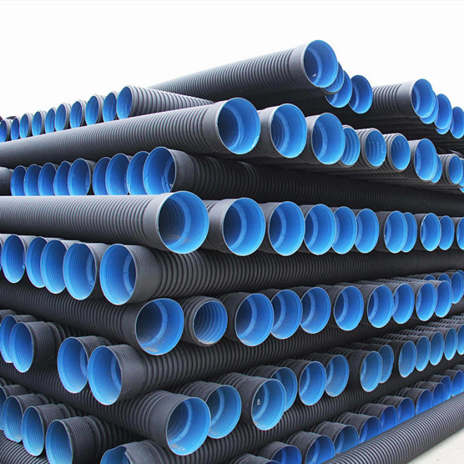 hdpe双壁波纹管大口径排污pe波纹管 排水HDPE双壁波纹管
