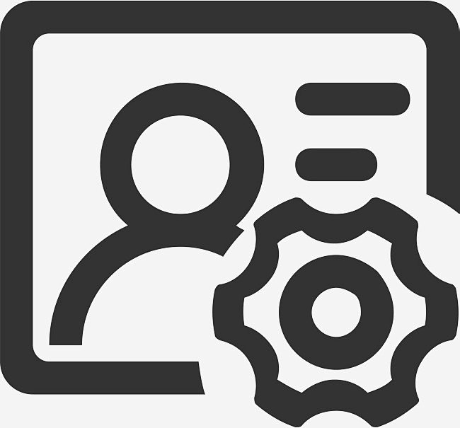 灰色系统权限账号管理图标-花瓣网