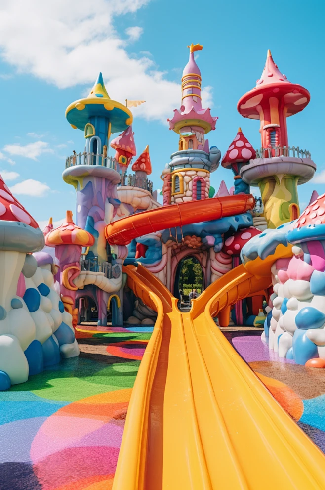 夏季水上世界水上乐园摄影图-花瓣网