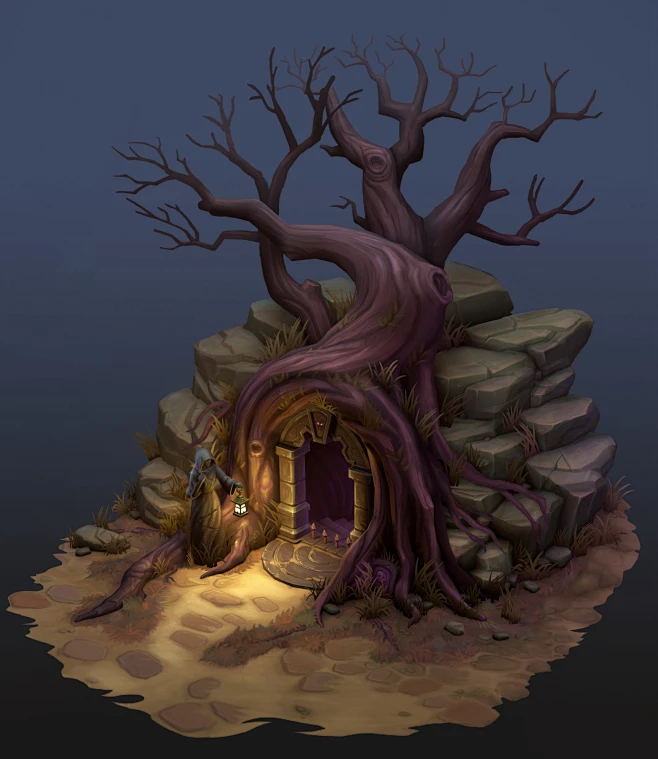 植物原画树原画来自cgbook.cn (1002)-花瓣网