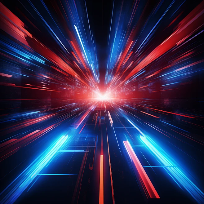 hannah_yang_Digital_3_technology_style_composed_of_red_and_blue ...