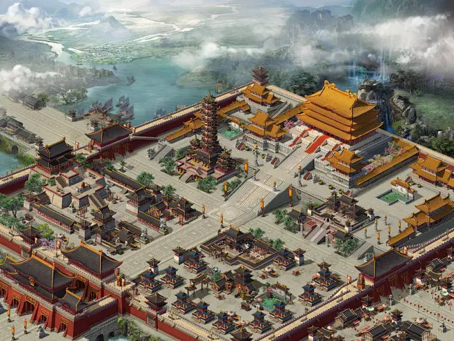 中国风写实场景气氛图来自cgbook.cn (2133)-花瓣网