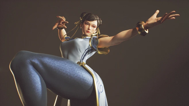 Street Fighter-Chun Li fanart-花瓣网