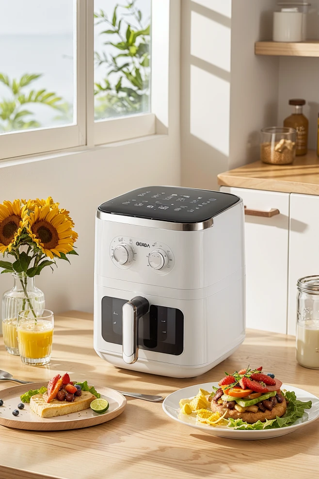 厨房场景，空气炸锅-花瓣网