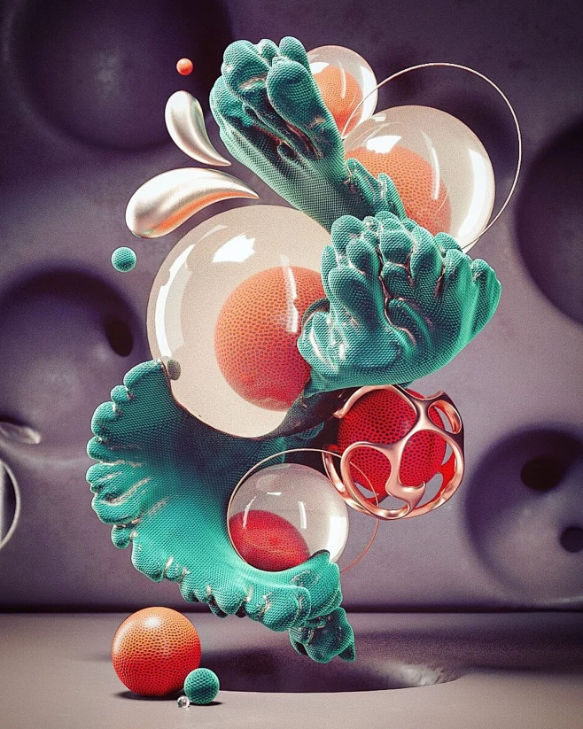 c4d#场景#图片_【3D】C4D/Blender/场景/形象/图片素材-花瓣网