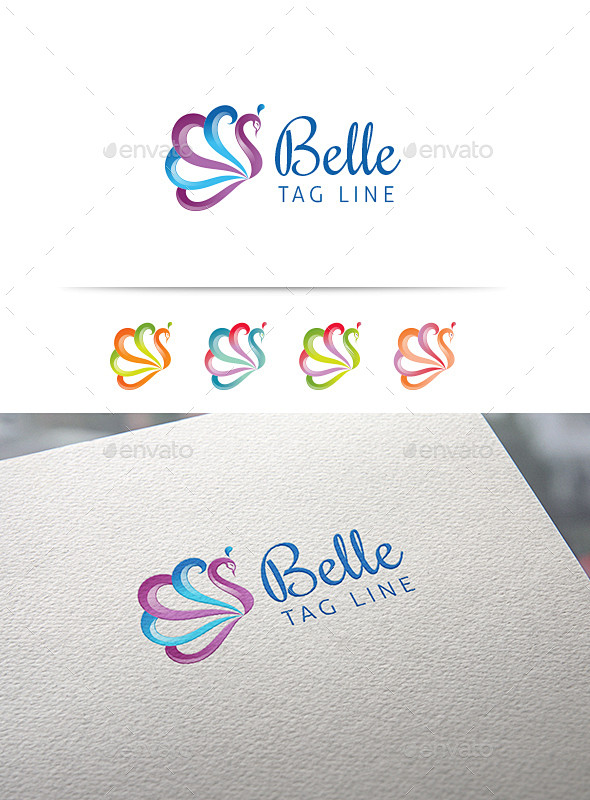 Belle Logo Template - Animals Logo TemplatesBelle Logo Template ...