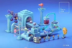 C4D建模临摹_设计·Koreyoshi_首页/专题图片-致设计-花瓣网