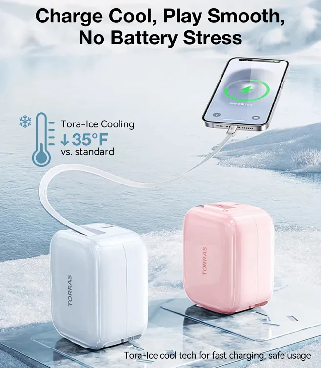 Amazon.com: TORRAS FlexLine 40W for iPhone 16e Charger, Dual-Port USB C ...