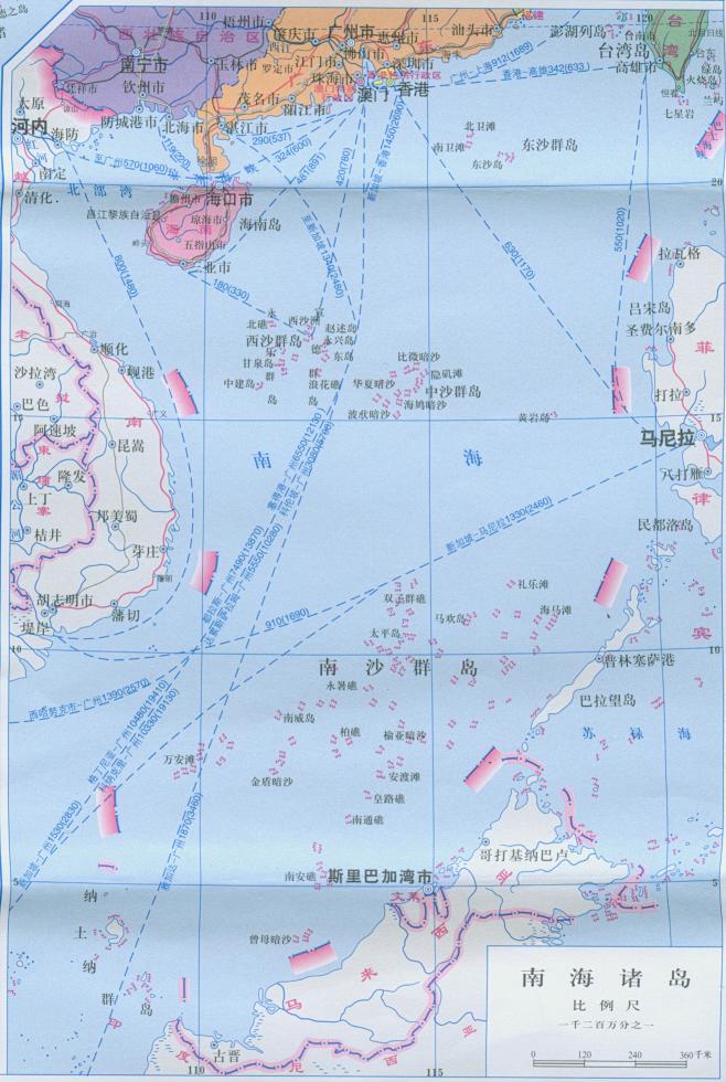 中国南海地图 南海地图高清版 中国南海地图高清版 南海岛屿地图 南海诸岛地图 南海地图全图