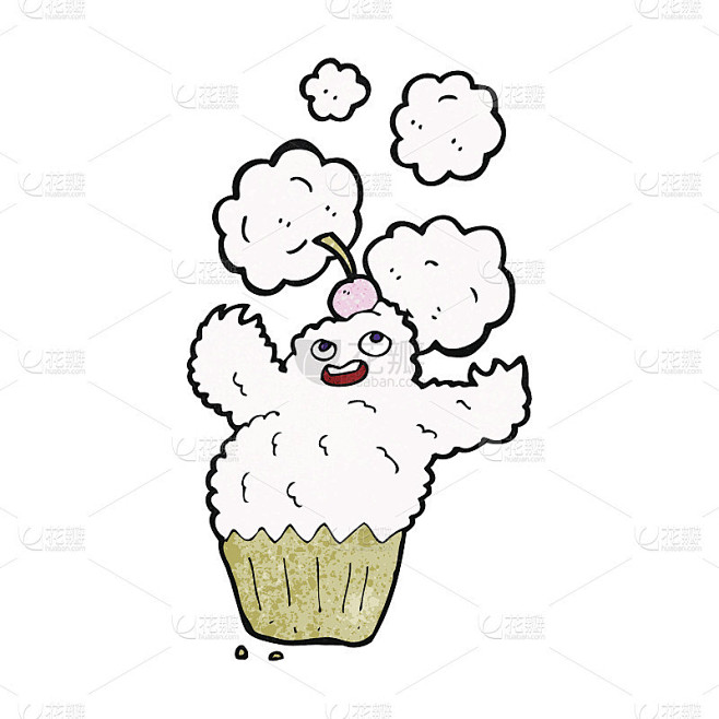 卡通蛋糕的怪物