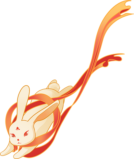 创意国潮风中秋节插画-月兔